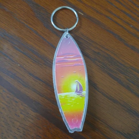 surfboard | Accessories | Vintage 9s Surfboard Keychain Tourist Merch ...